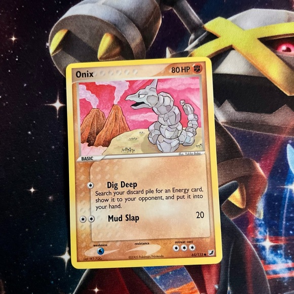 Pokemon | Other | Pokmon Onix Unseen Forces Card 205 | Poshmark